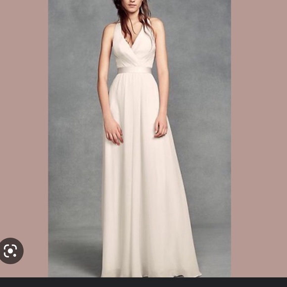 Vera Wang | Dresses | Vera Wang Davids Bridal Bridesmaid Size Chiffon ...